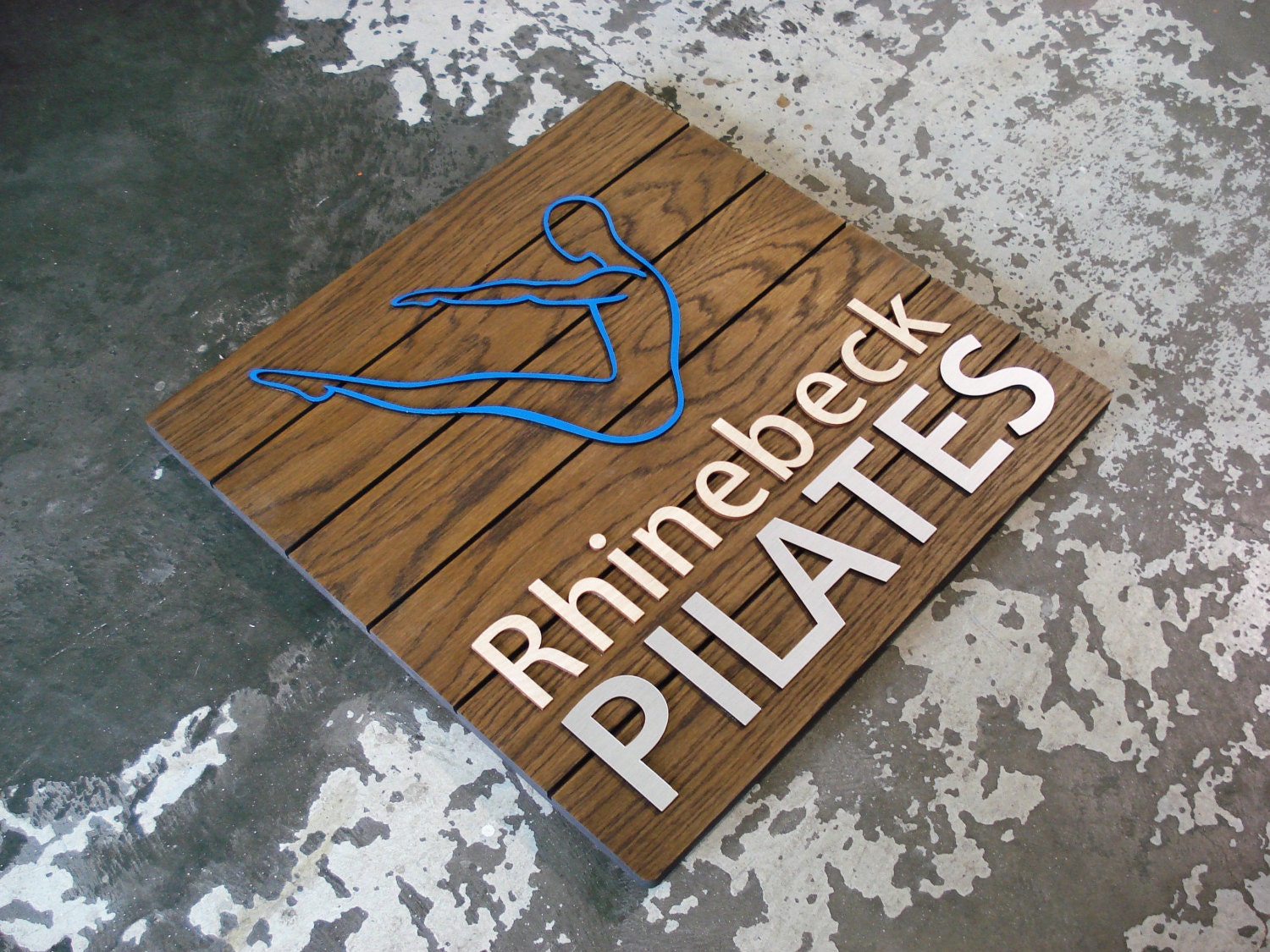 Dark Oak Custom Business Sign Unique Logo Advertising Wood | Etsy