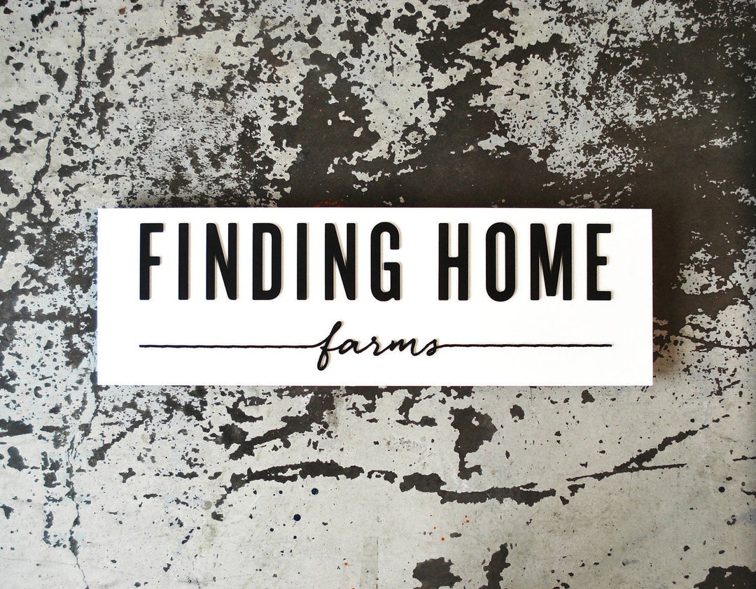 Large Custom Interior Business Sign - Modern Minimalist Design - 39"x12 ...