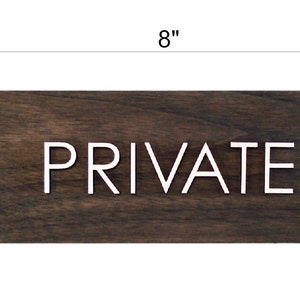 Private Office Door Wood Sign Raised Lettering - Etsy