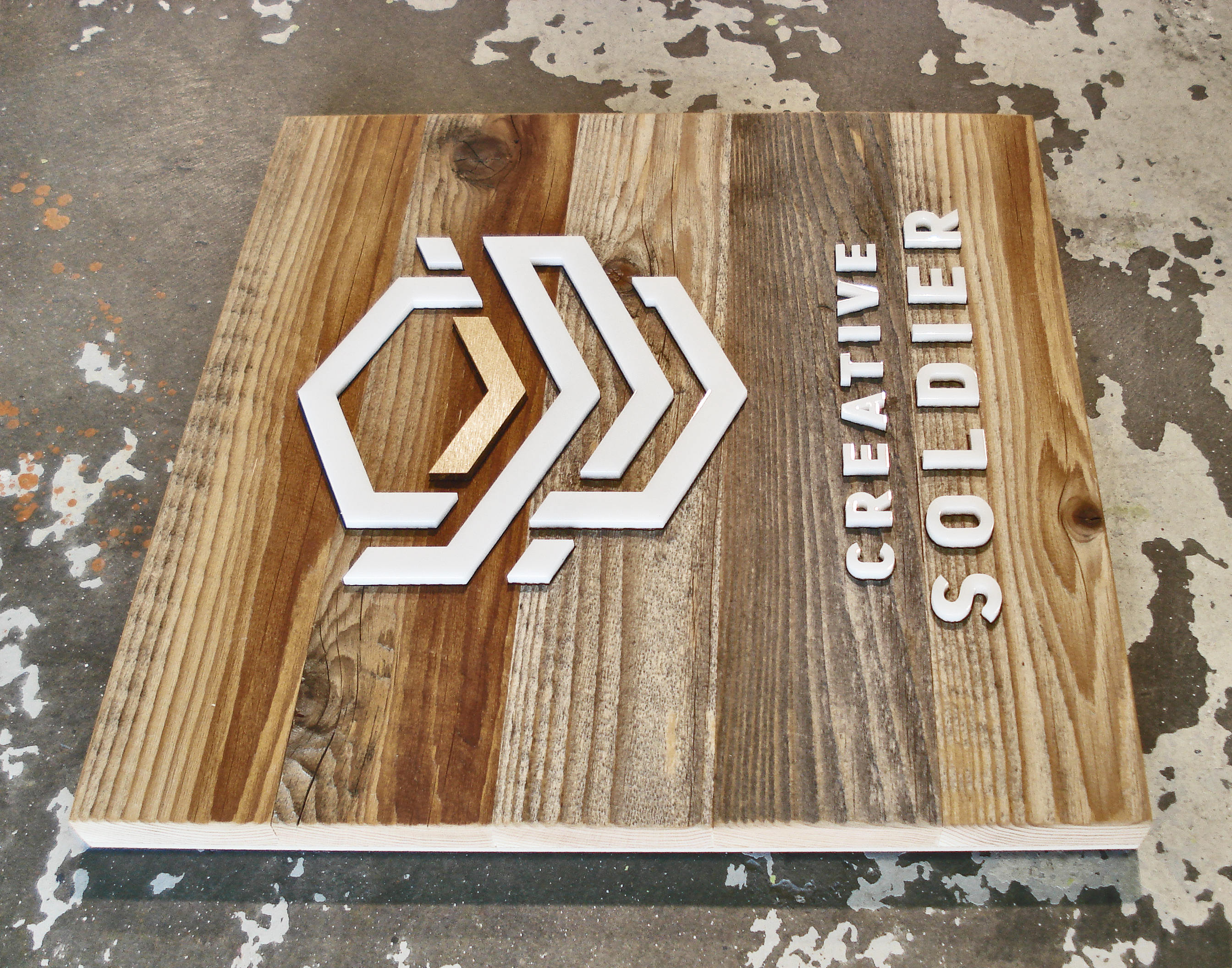 Custom Reclaimed Wood Logo Sign 18 X 18 Modern - Etsy