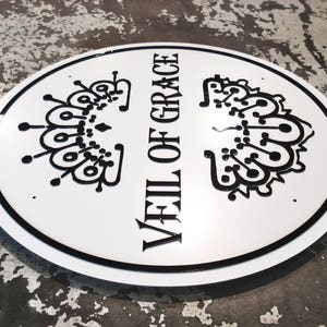 Large Exterior Metal Logo Sign - 32" Diameter - Custom Designed ...