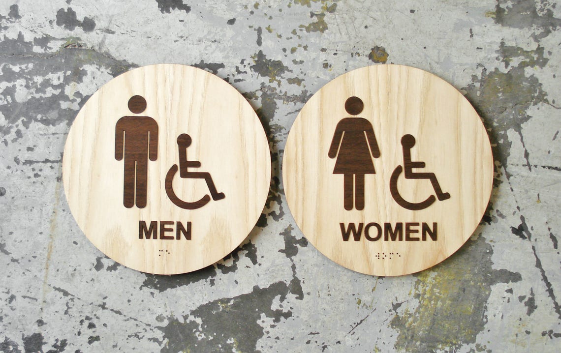 Custom Wood Office ADA Signs ANY 2 Signs Includes Grade 2 | Etsy