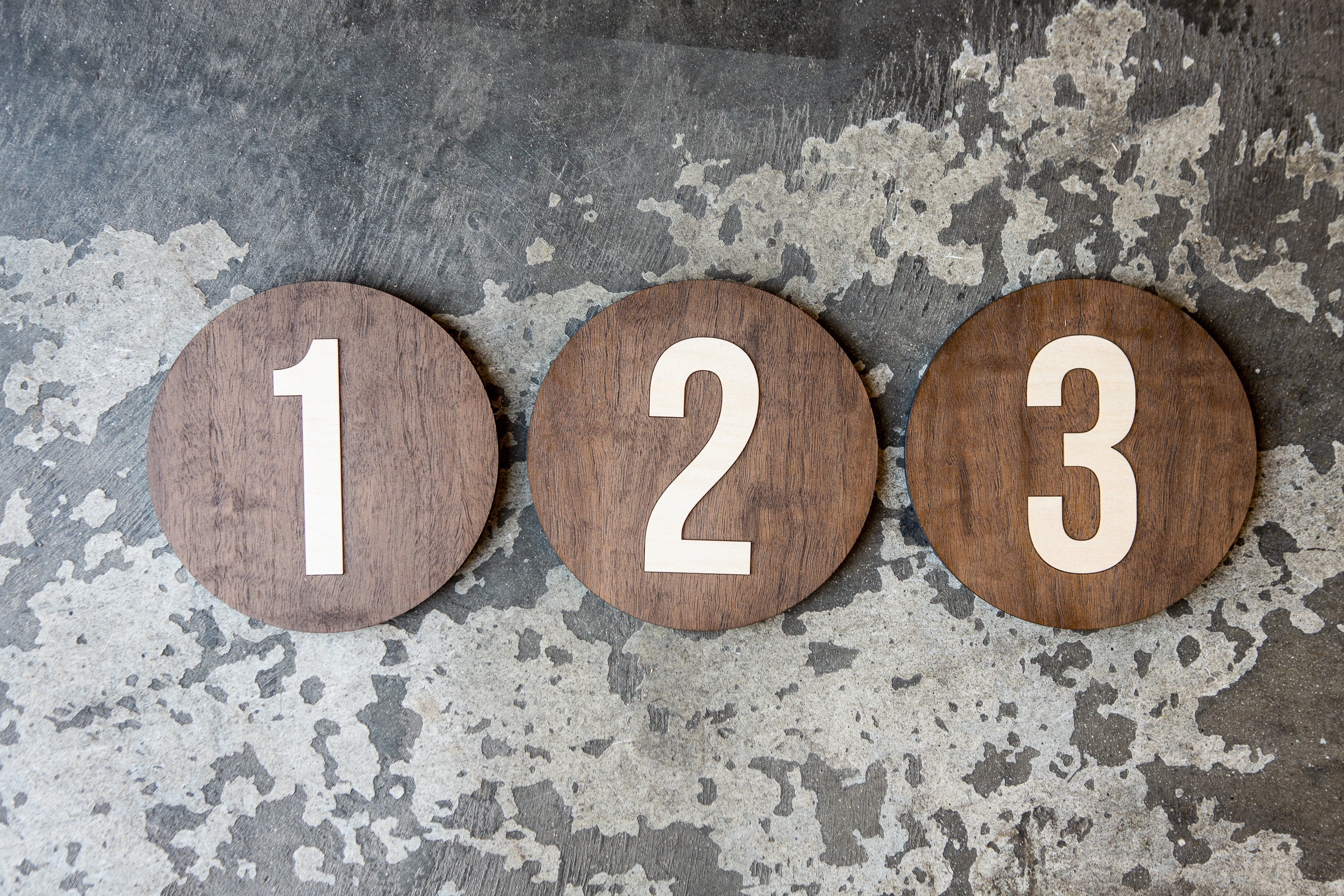 Any 3 Square or Round Signs Office Room Numbers & Letters - Etsy