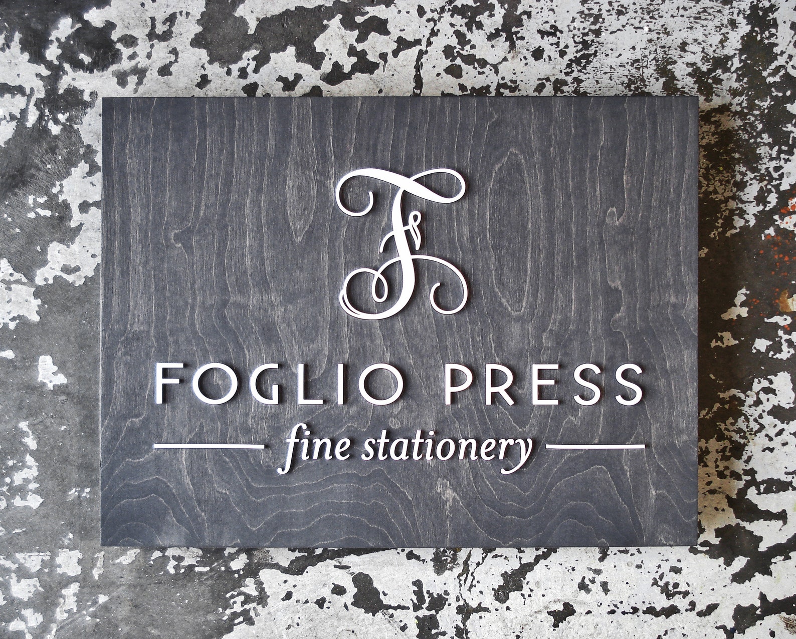 Large Professional Freestanding Sign - 24"x18" - Logo Branding ...