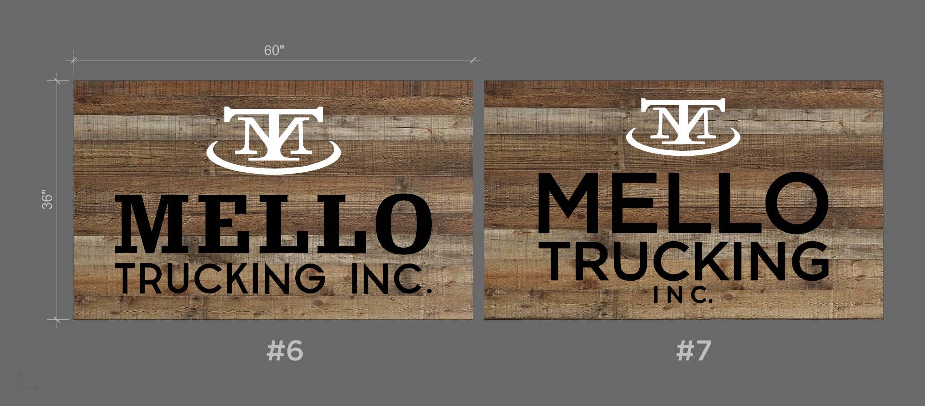 Custom Exterior Cedar Metal Sign 72 x 20 | Etsy