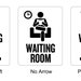 Waiting Room Doctor Office Sign Directional Arrows 9 - Etsy