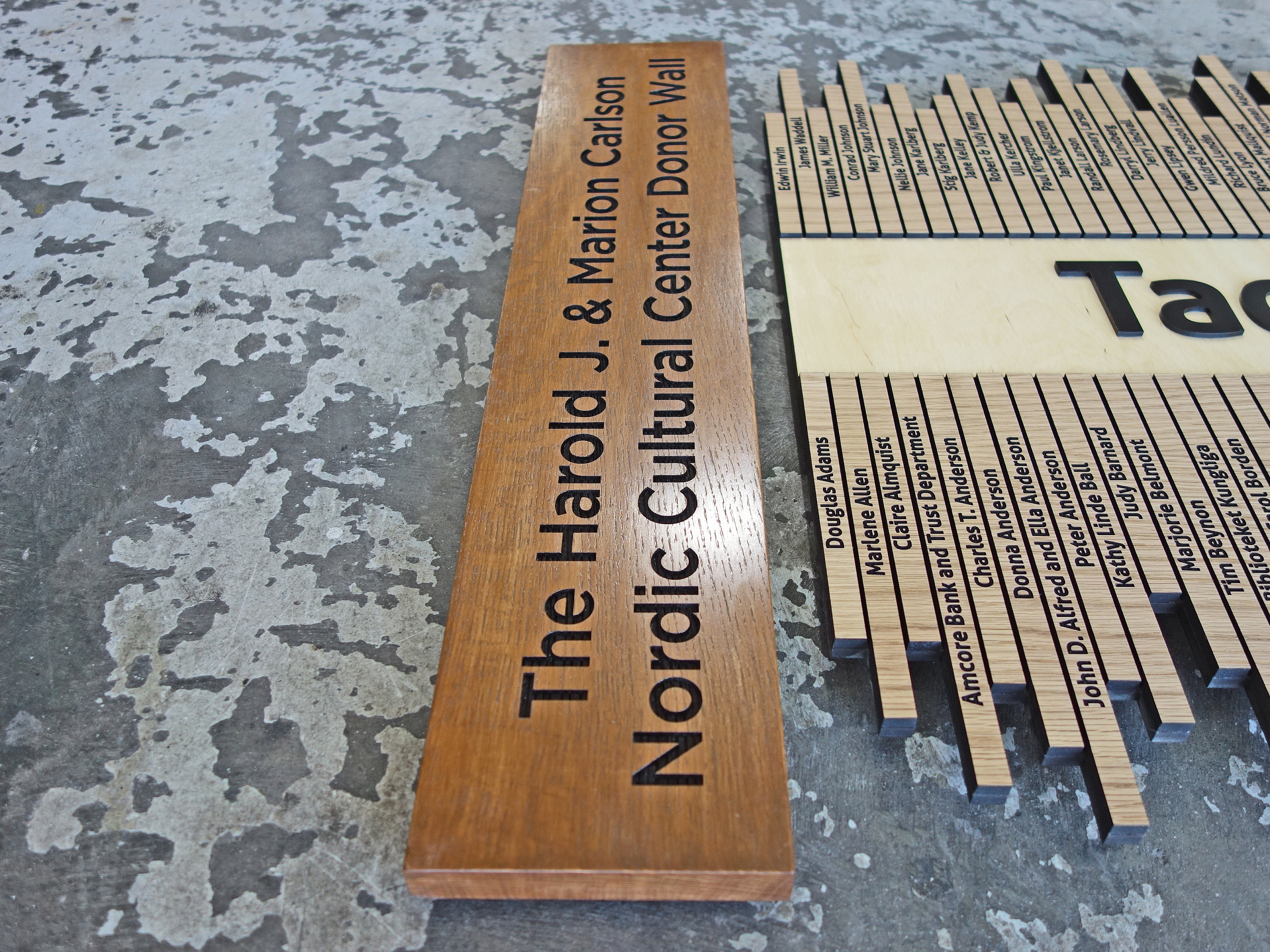 Custom Donor Recognition Wall Sign - Donation & Memorial Plaque - 45" X ...