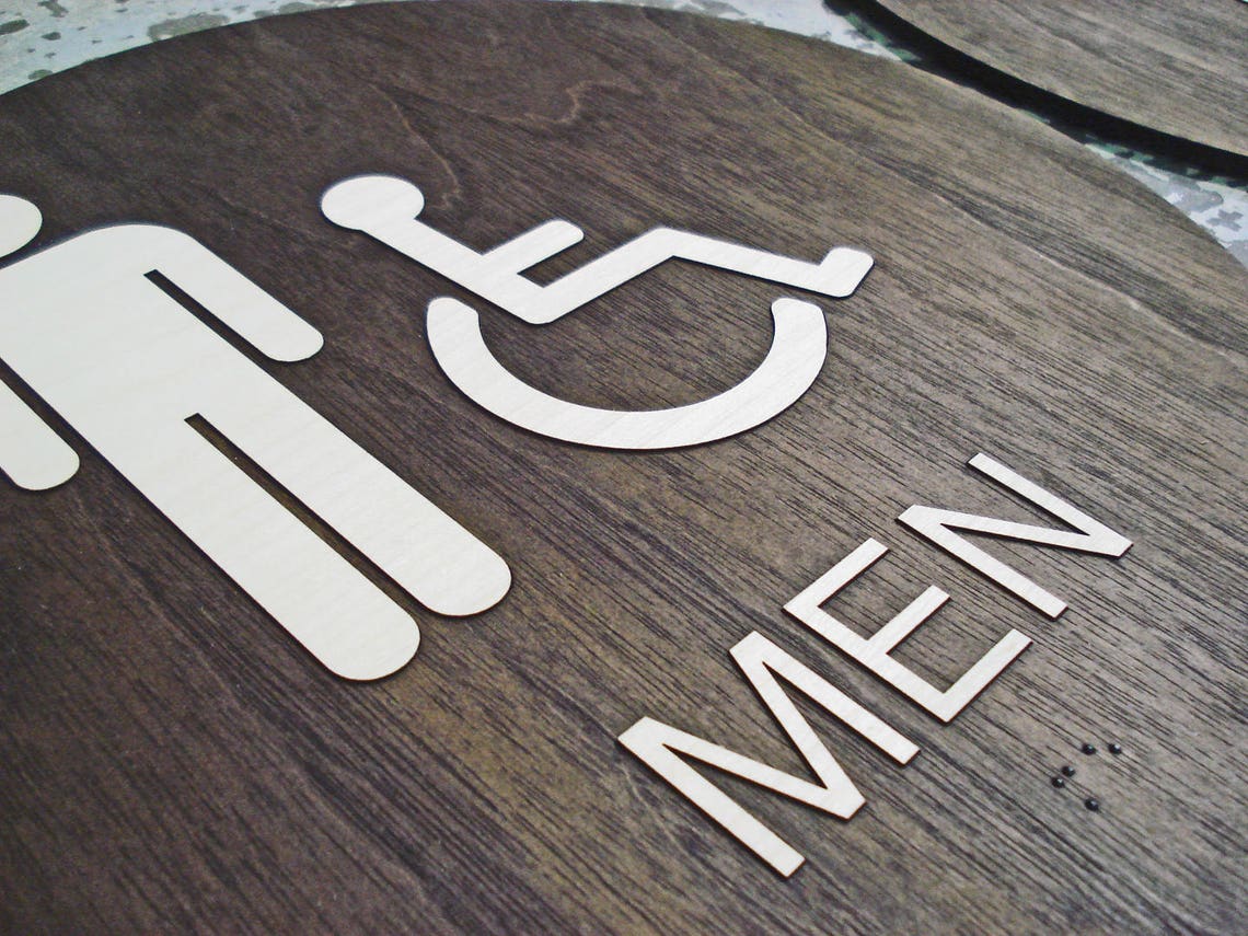 Custom Wood Office ADA Signs ANY 2 Signs Includes Grade 2 | Etsy