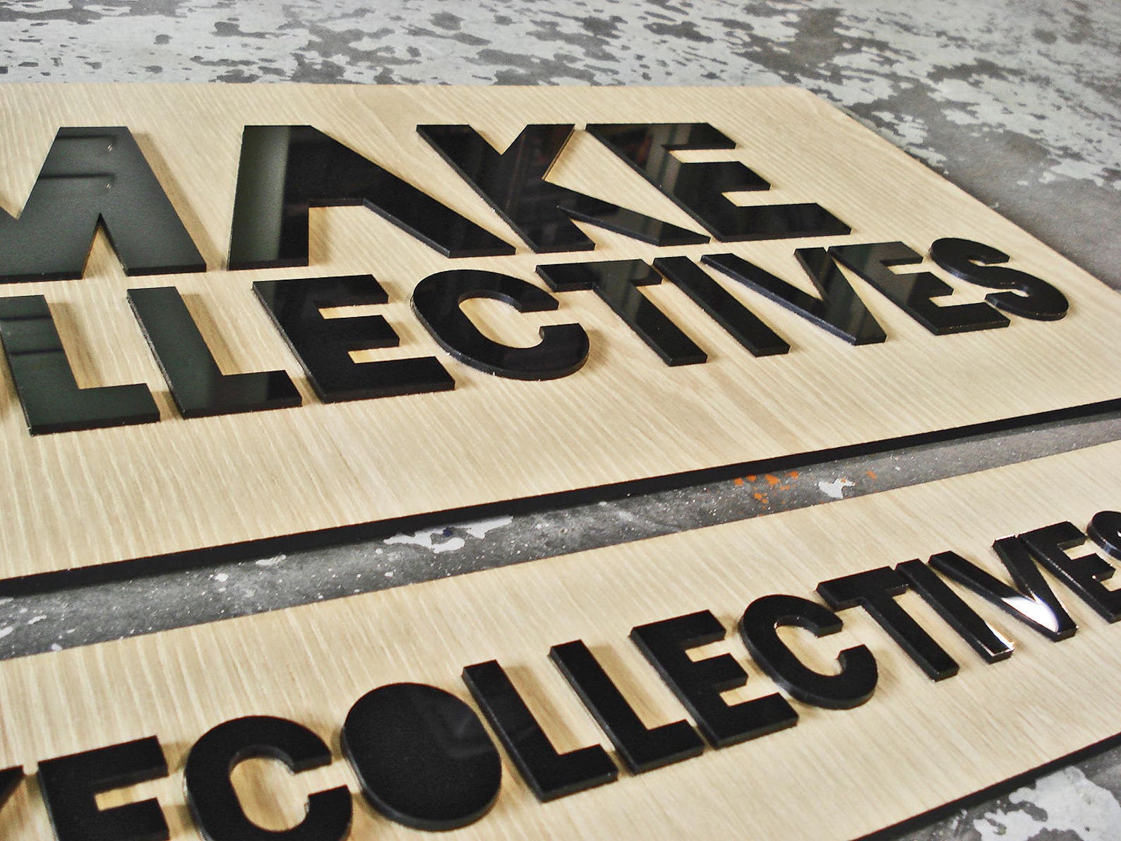 Large Interior Business Sign Set Custom Contemporary Design - Etsy