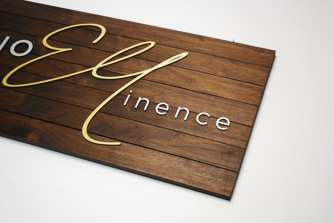 XL Professional Custom Logo Sign Personalized Office and | Etsy