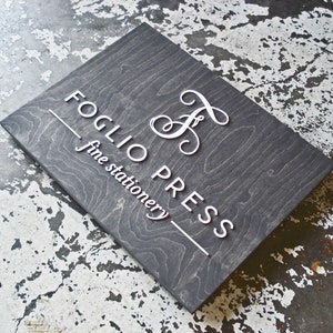 Large Professional Freestanding Sign - 24"x18" - Logo Branding ...