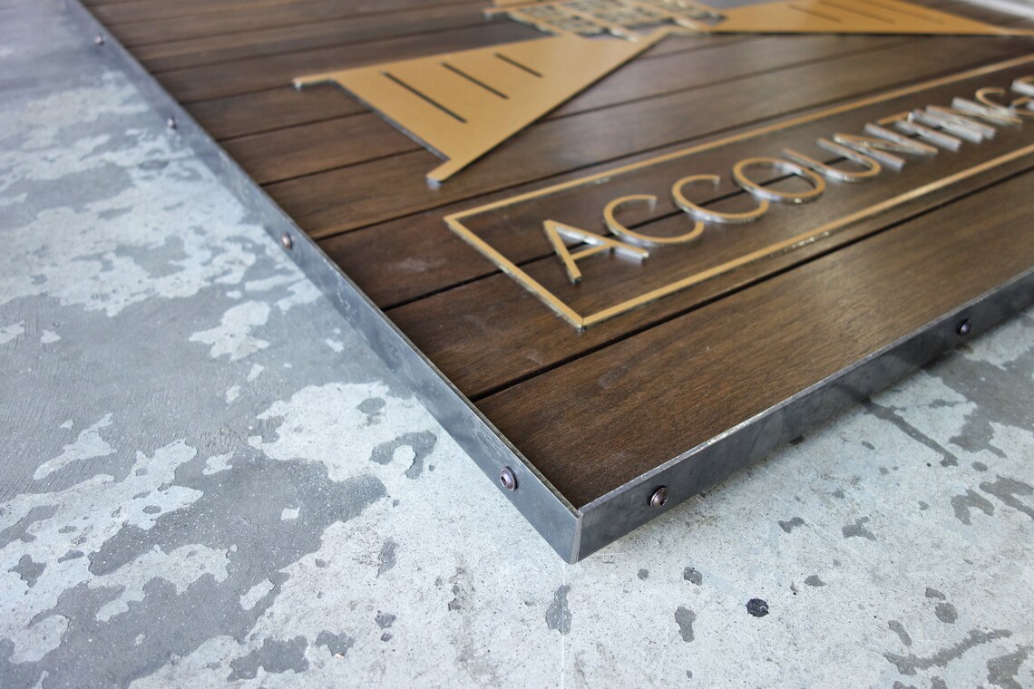 Solid Walnut Company Logo Sign 36 X 36 | Etsy