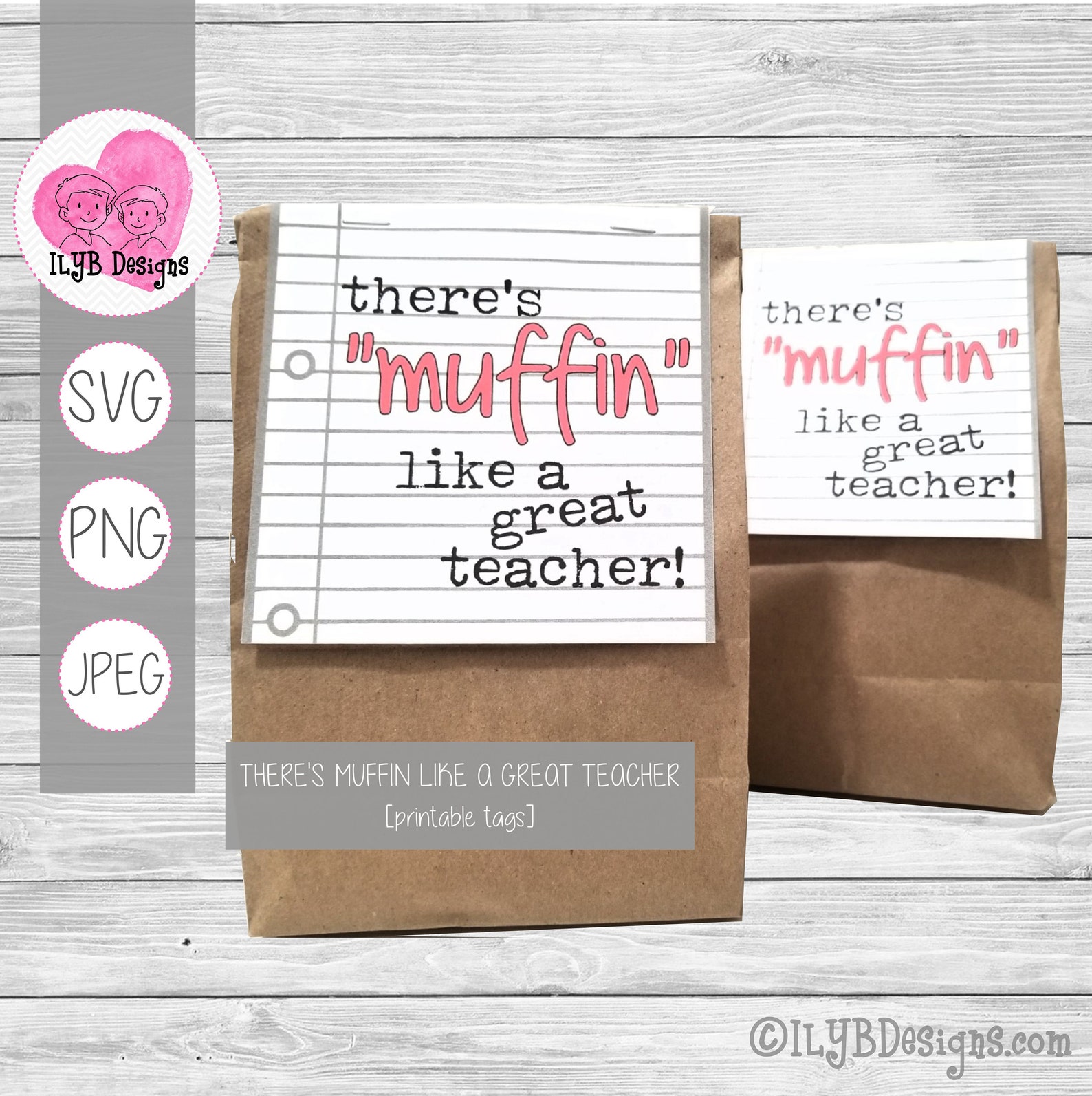 Muffin Like a Great Teacher Teacher Appreciation Printable - Etsy