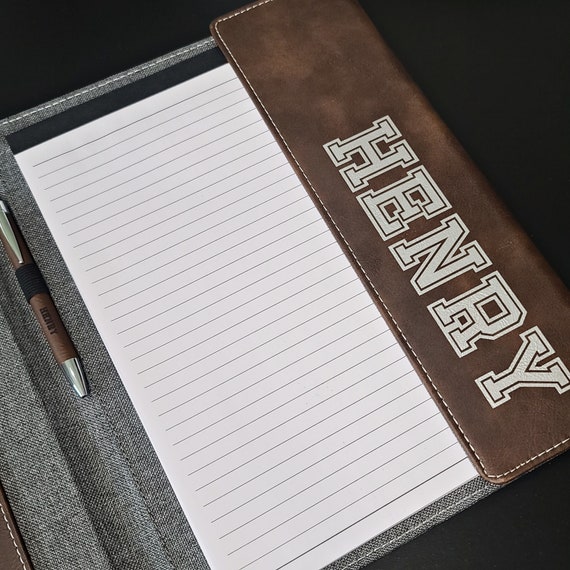 Personalized Graduation Gift | Custom Engraved Portfolio Notebook with ...
