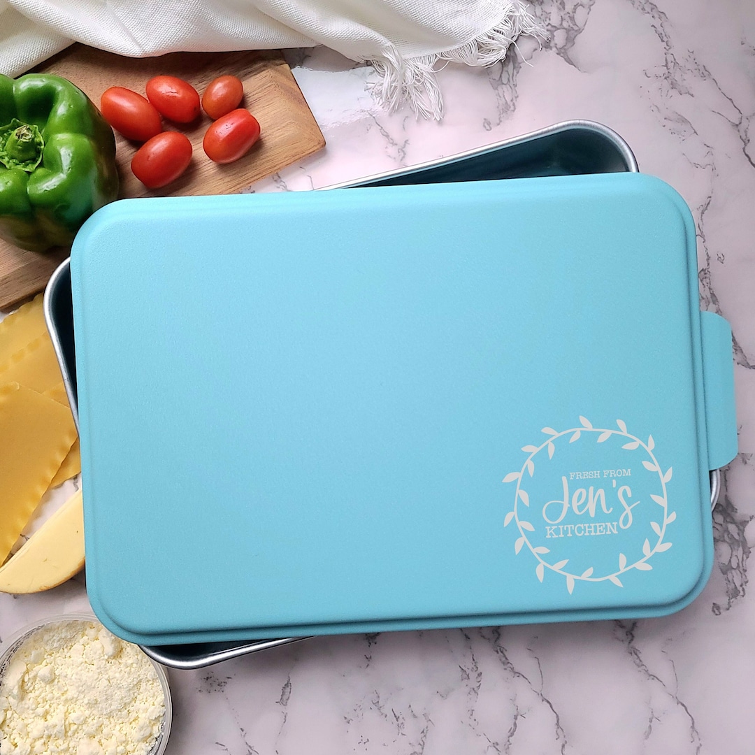 Engraved Cake Pan and Lid | Personalized Cake Pan | Personalized ...