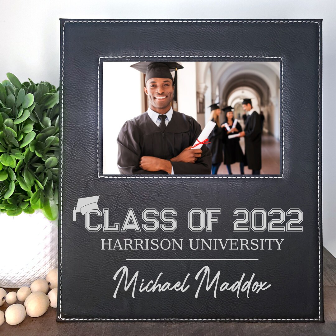 Custom Graduation Picture Frame | Class of 2023 Engraved Photo Frame ...