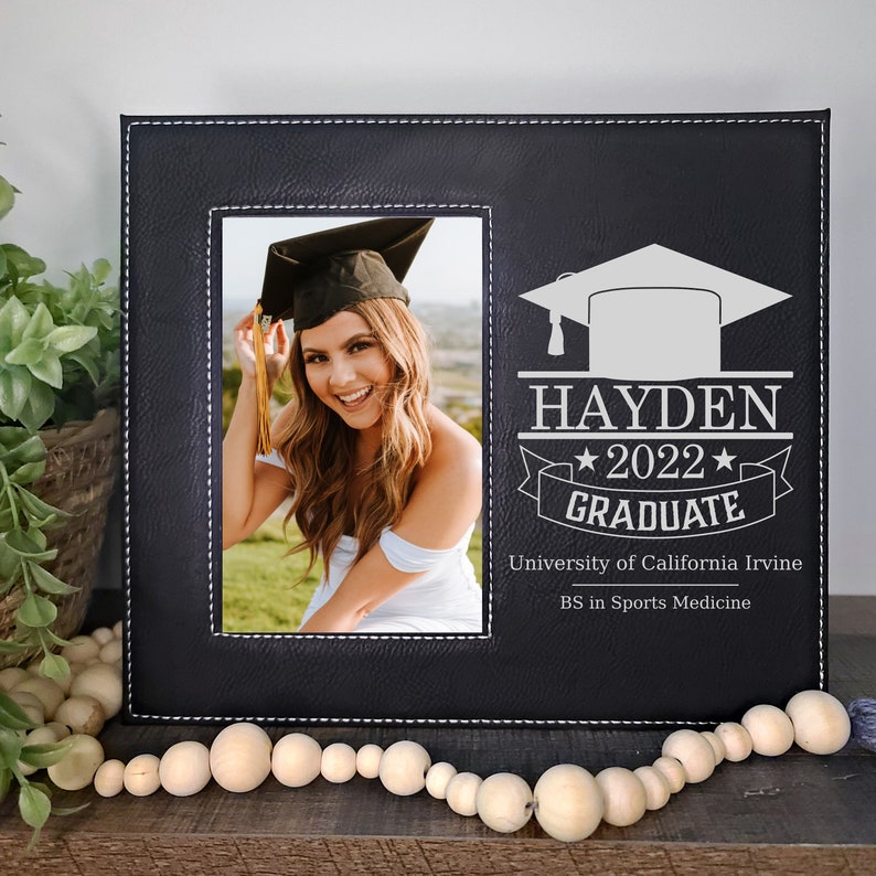 Custom Graduation Picture Frame Class of 2022 Engraved Photo - Etsy