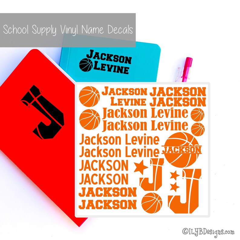 Name Decals Sheet for Boys School Supplies Name Labels - Etsy