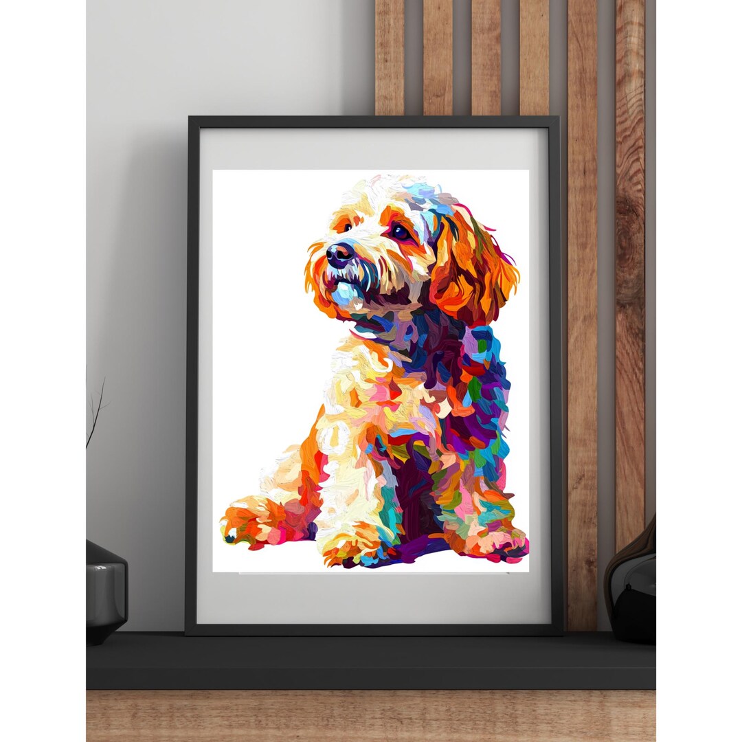 Cockapoo Print, Cockapoo Wall Art, Fun Dog Print, Cockapoo Gift, Dog ...