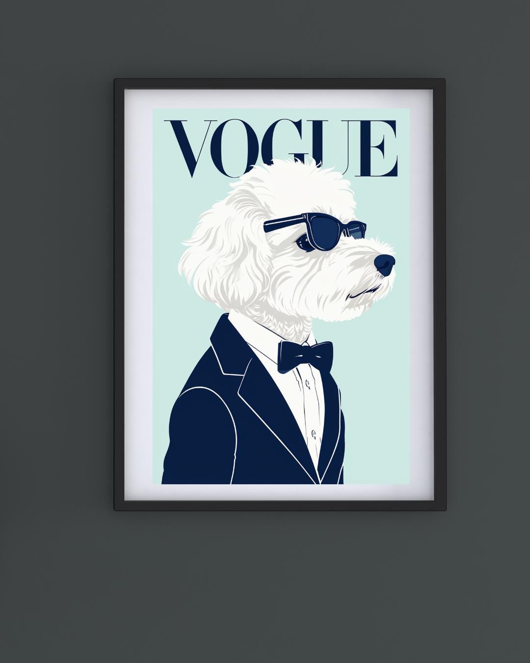 Funny Cockapoo Art Print, Vogue Dog Poster - Etsy