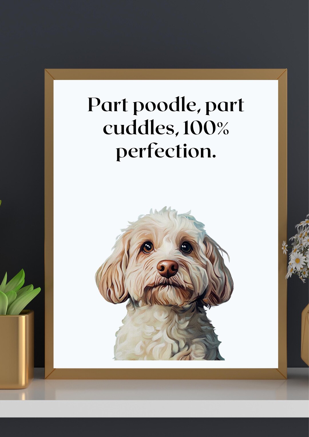 Cockapoo Print, Cockapoo Wall Art, Fun Dog Print, Cockapoo Gift, Dog ...