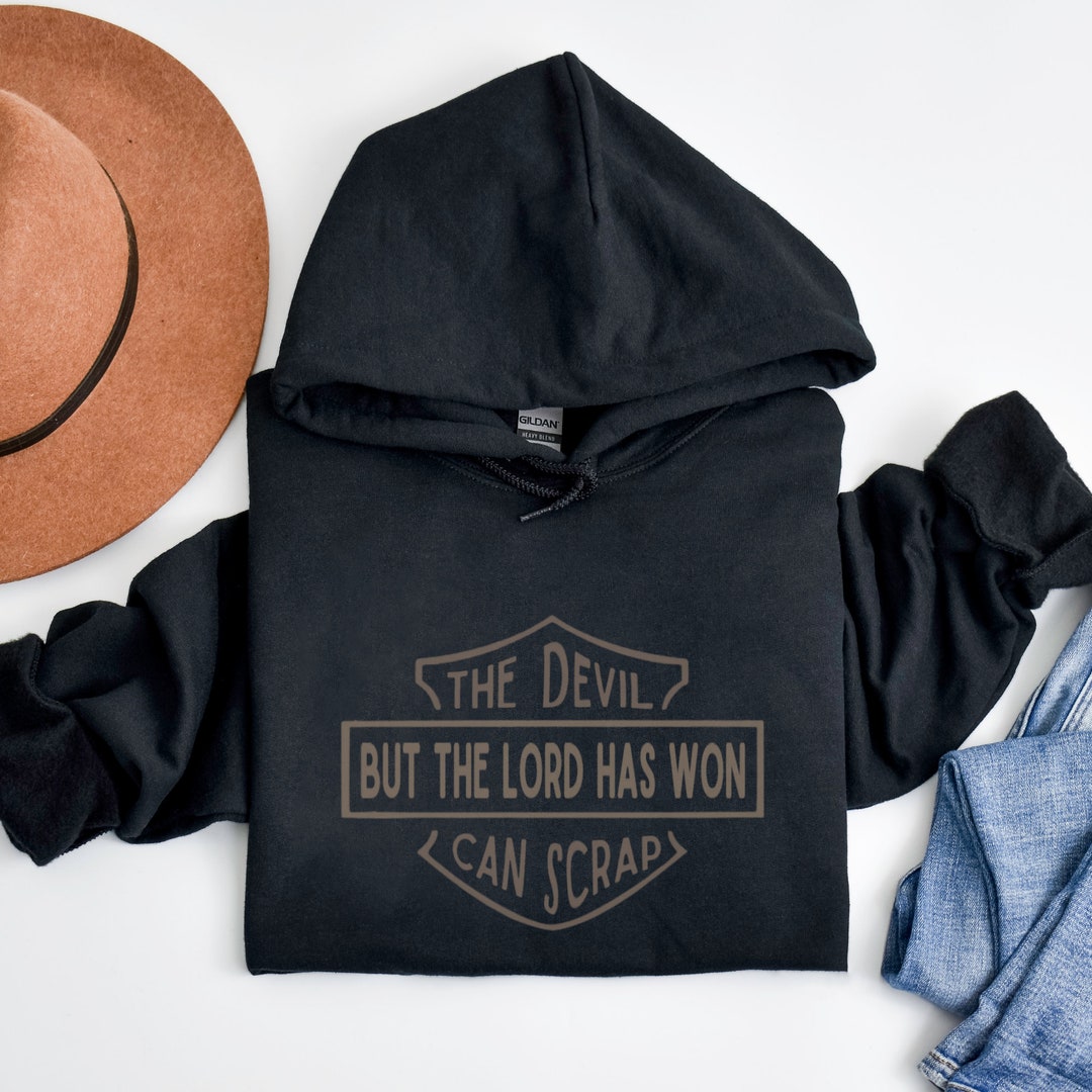 The Devil Can Scrap but the Lord Has Won Zach Bryan Hoodie - Etsy