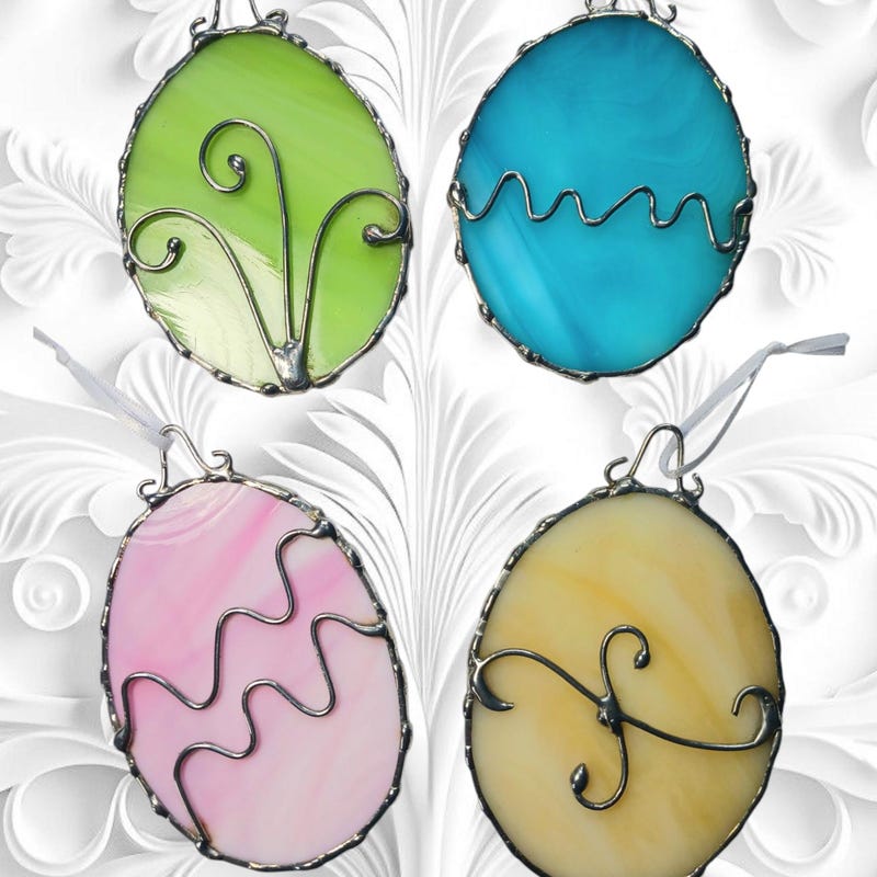 Glass Easter Eggs - Etsy