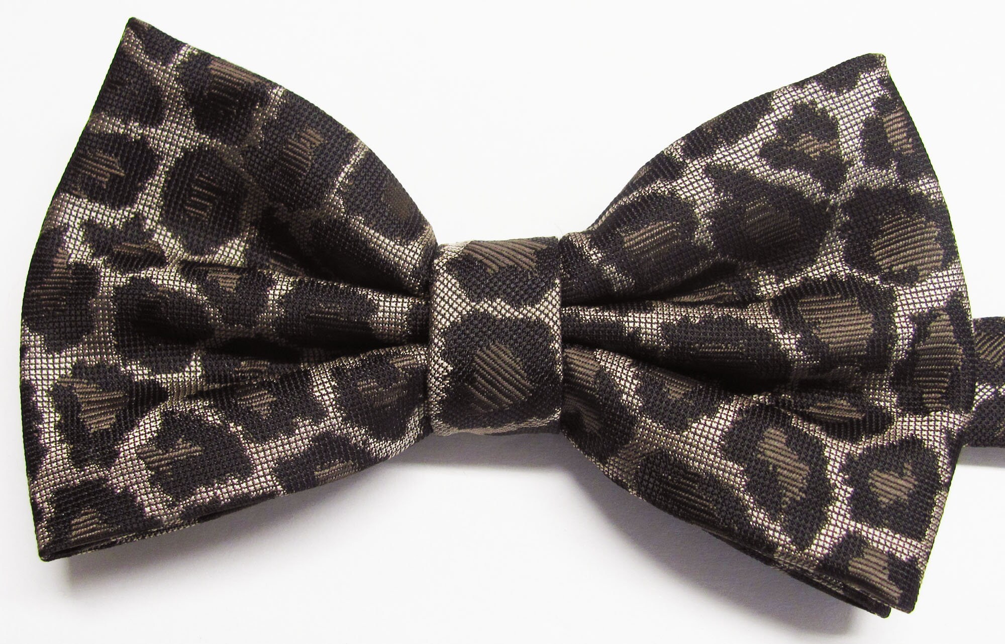 Animal Print Leopard Adjustable Neck Pre Tied Bow Tie With | Etsy