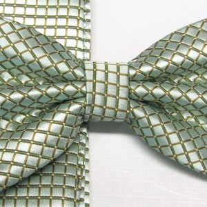 Light Green Raised Diamond Pattern with Free Pocket Square - Etsy