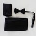Mens Cummerbund Black Satin Cummerbund Set Adjustable Back - Etsy