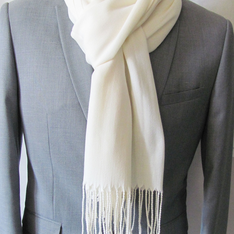 Off White Scarf - Etsy