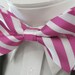 Raspberry and White Stripe with Free Pocket Square Design - Etsy
