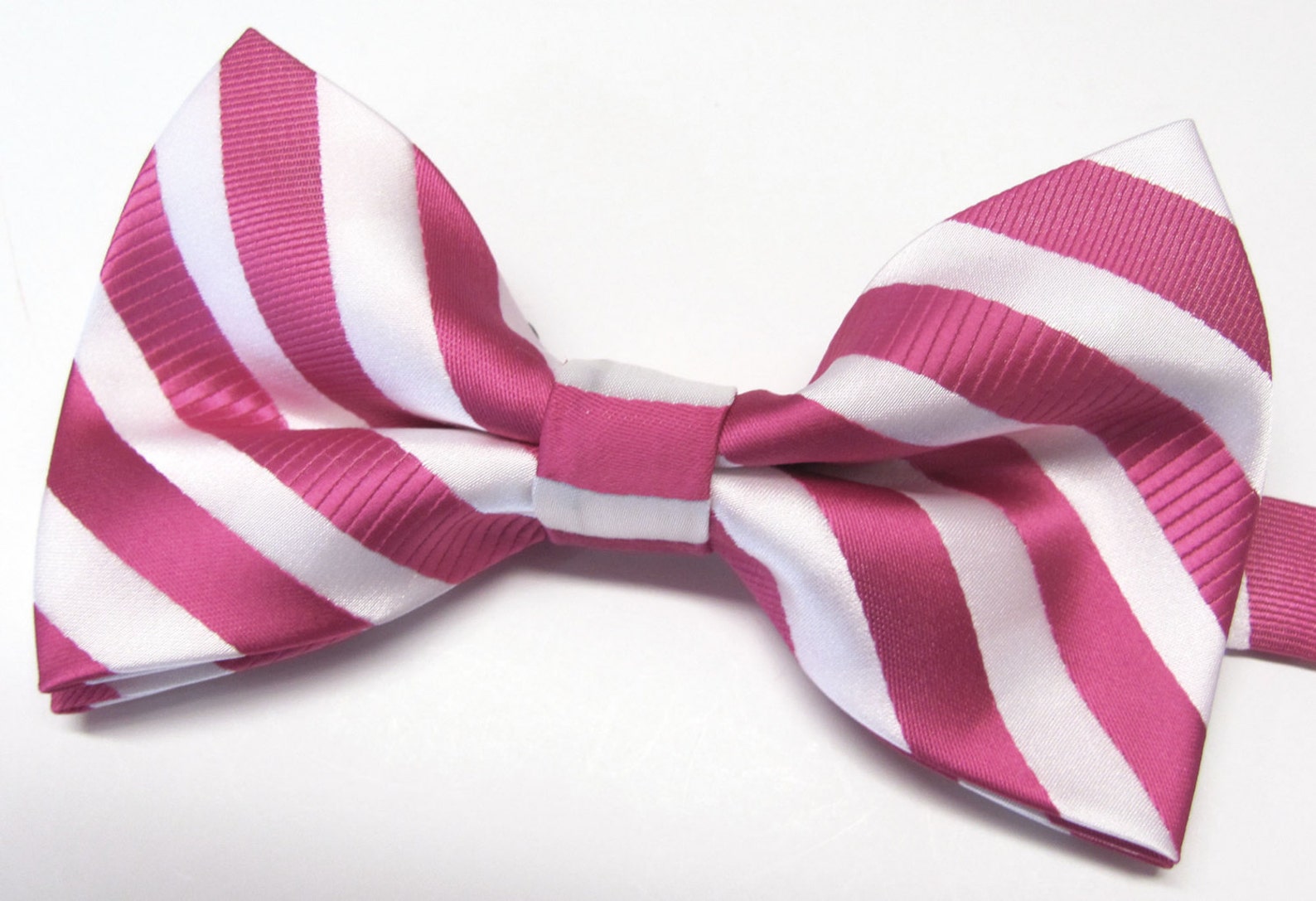 Raspberry and White Stripe with Free Pocket Square Design - Etsy