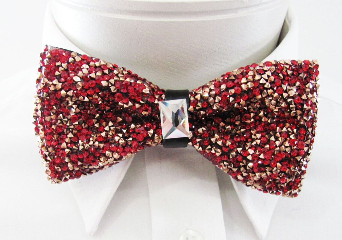 Mens Bling Crystal and Beaded Extra Fancy Red and Gold | Etsy