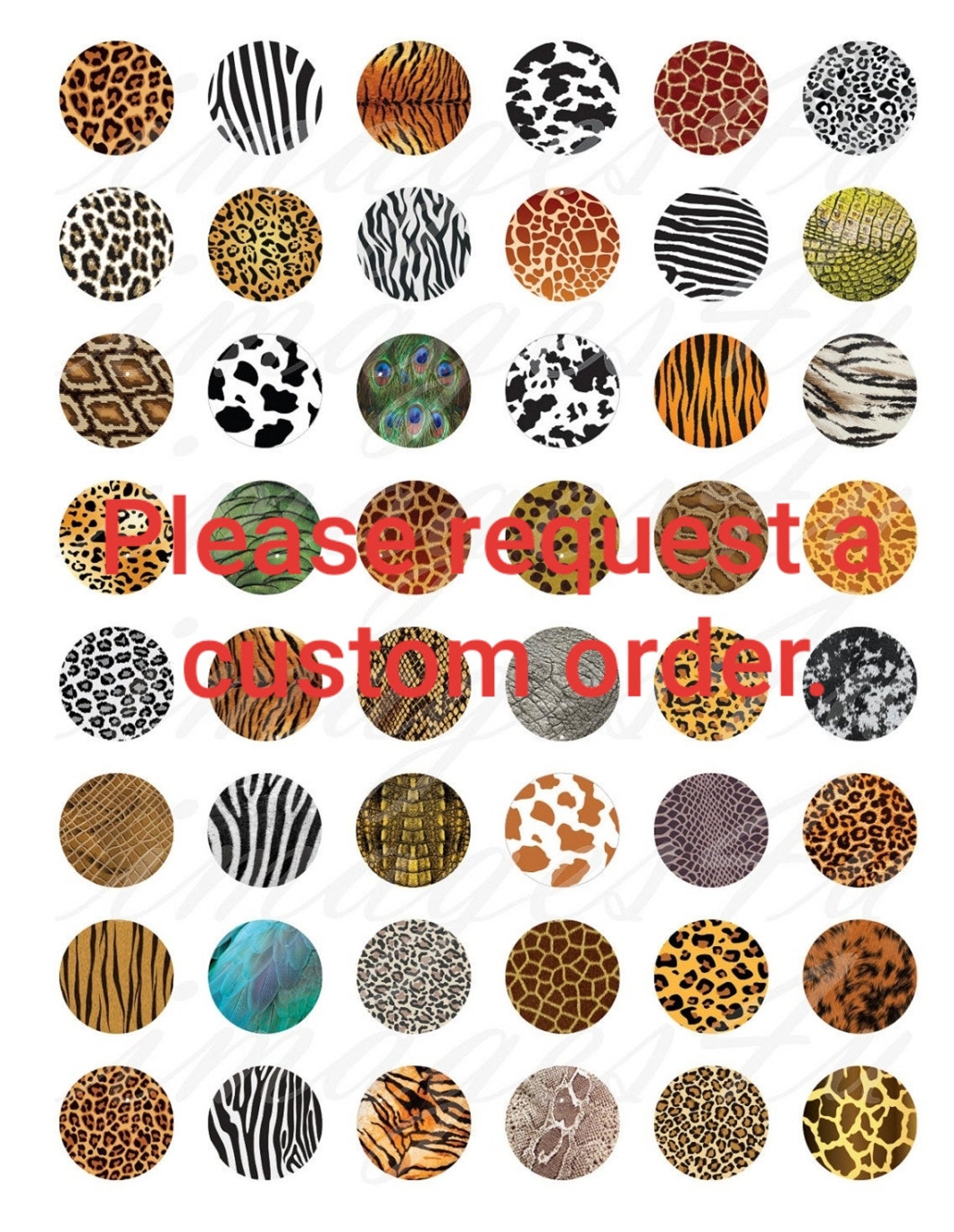 Animal Print Birthday Party Decorations WINE GLASS CHARMS - Etsy