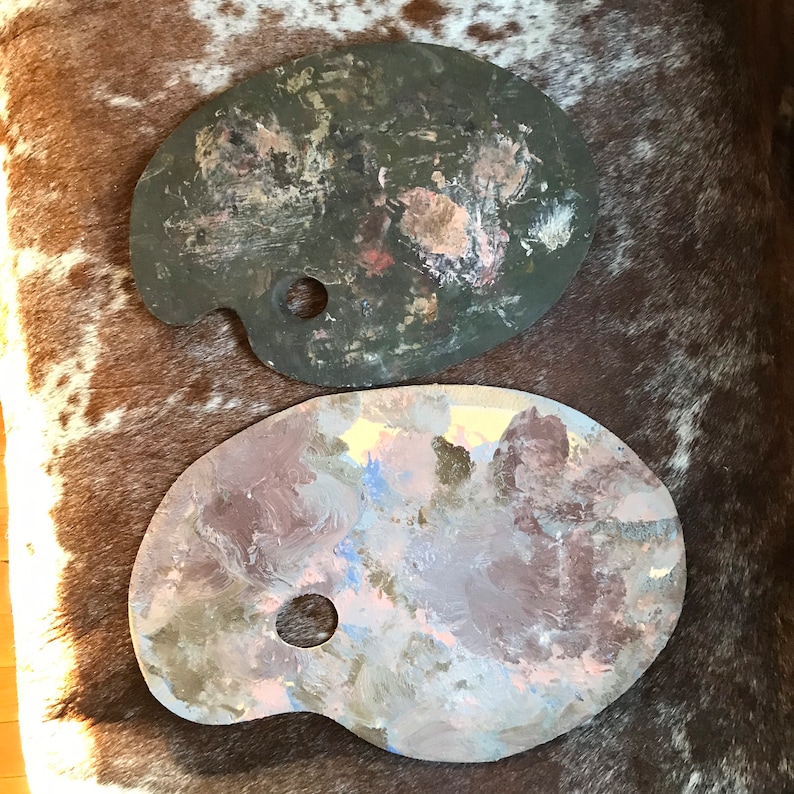 Antique French Artist Palette Painter's Palette Pollack M C M Mid ...