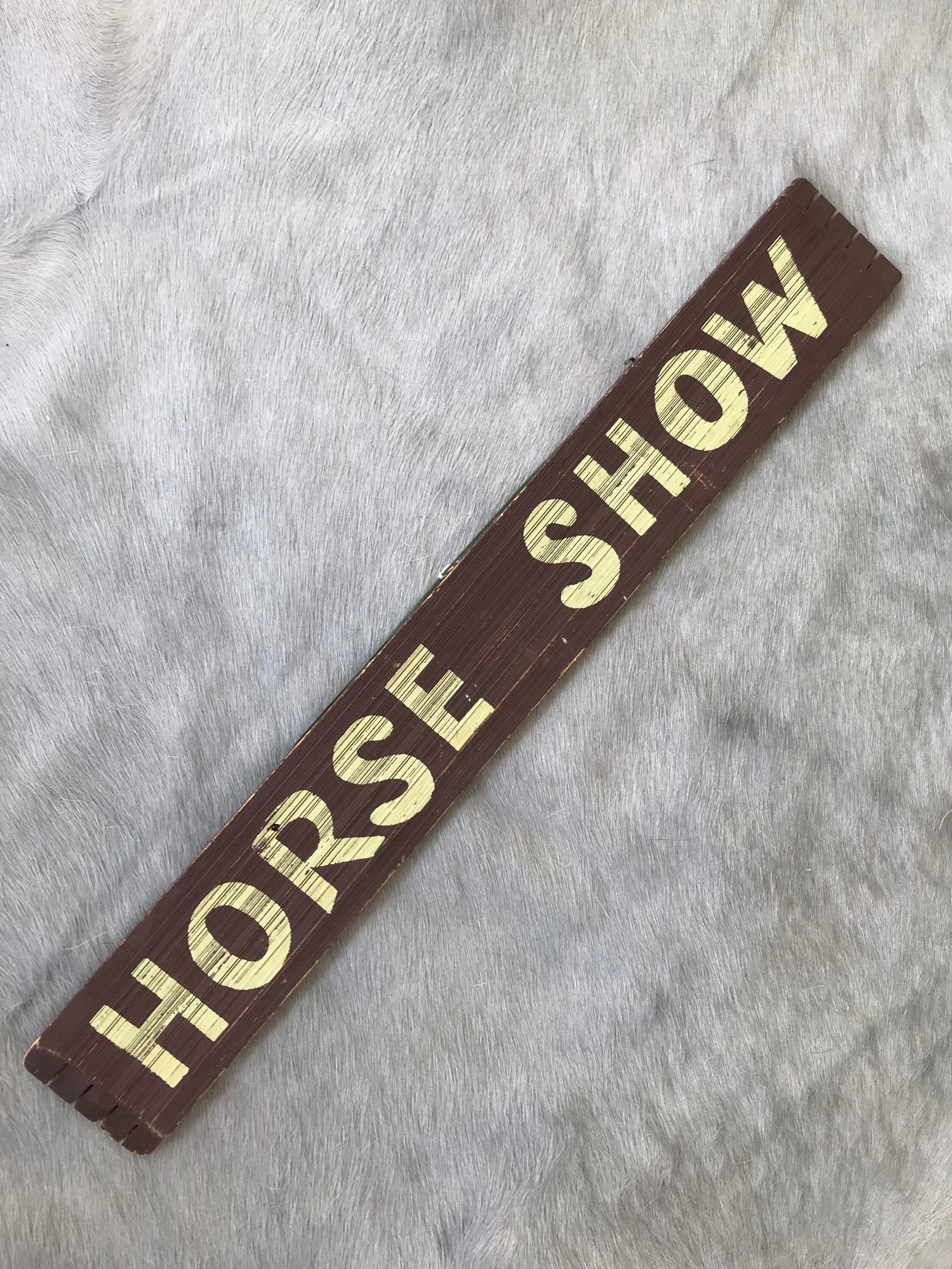 Antique Horse Show Sign Equestrian Carved Wood Sign - Etsy
