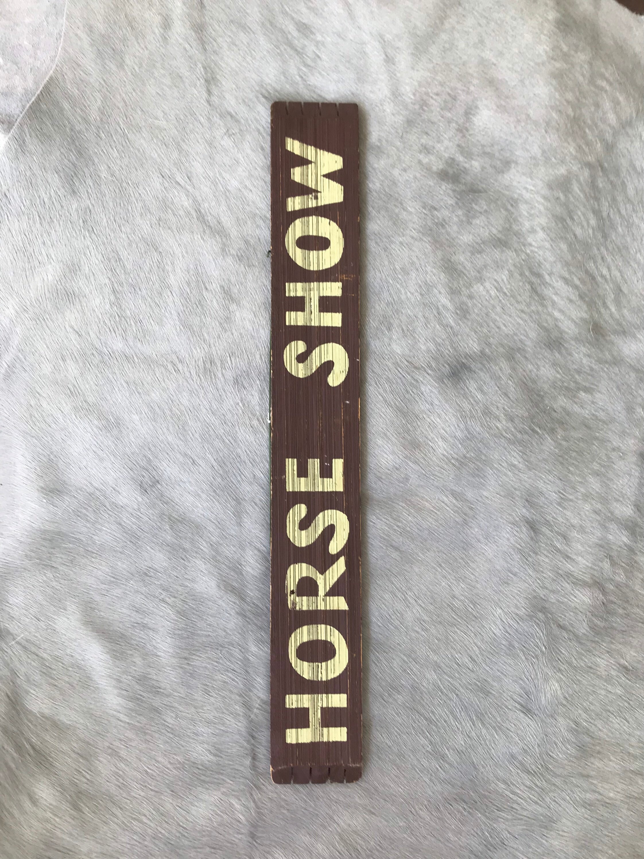 Antique Horse Show Sign Equestrian Carved Wood Sign - Etsy