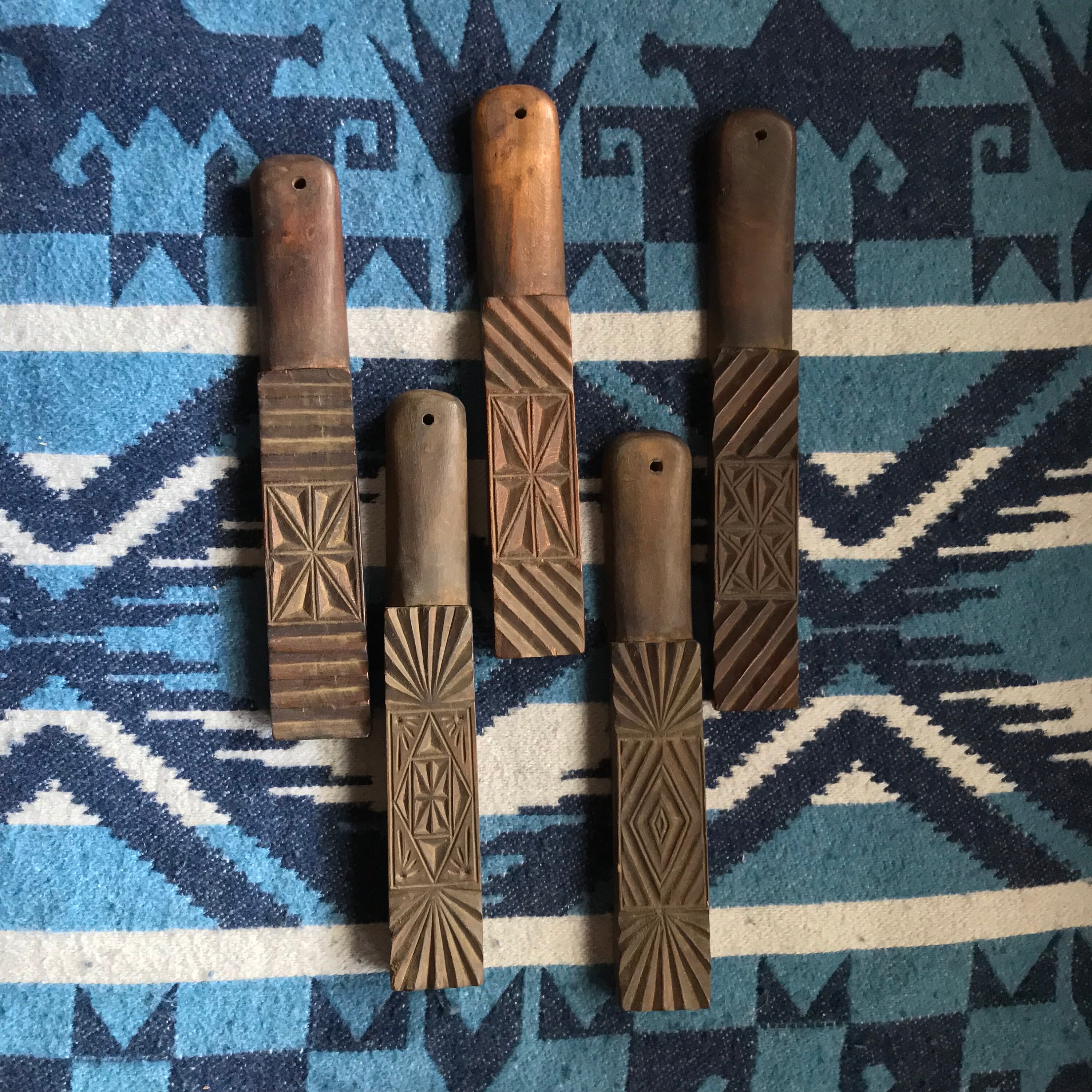 Antique Japanese Wooden Molds Japanese Rice Wood Molds Architectural ...