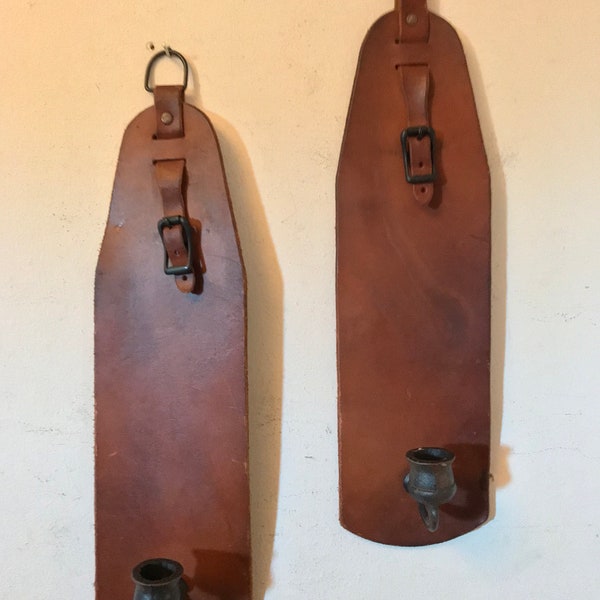 Leather Wall Sconces - Etsy