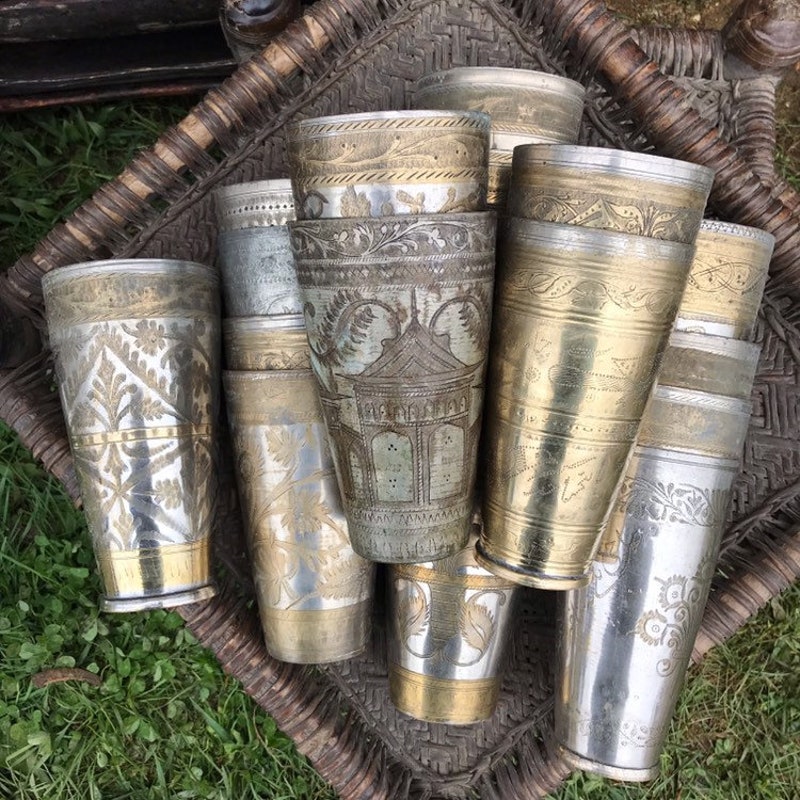 Old Metal Cups - Etsy