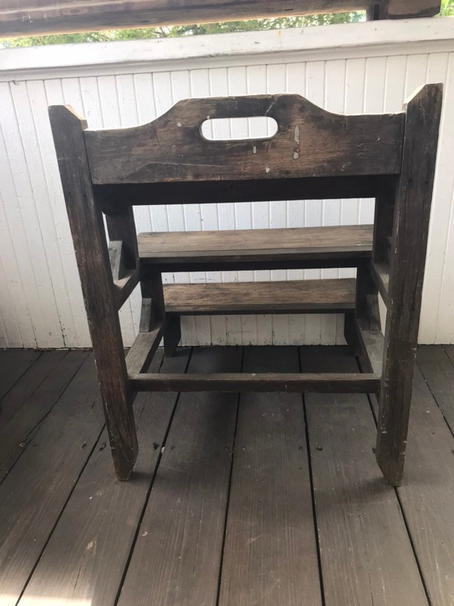 Antique French Plant Stand Garden Steps Wood Plant Steps Display ...