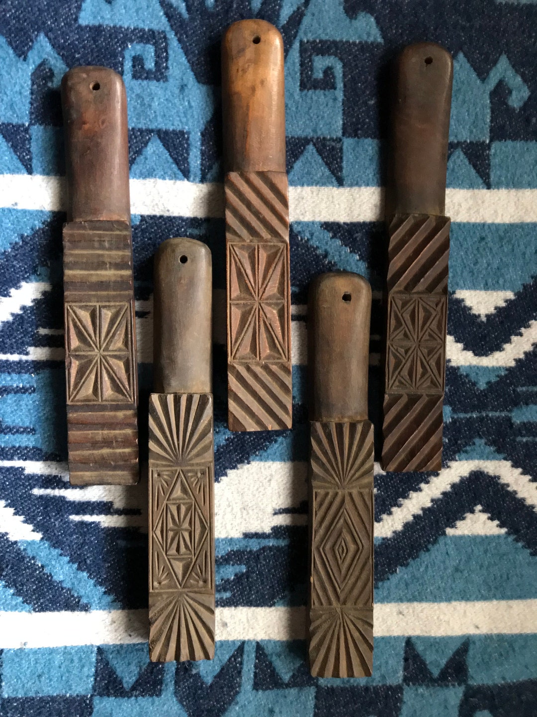 Antique Japanese Wooden Molds Japanese Rice Wood Molds Architectural ...
