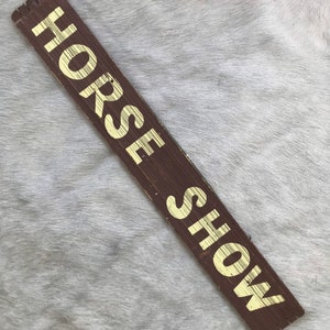 Antique Horse Show Sign Equestrian Carved Wood Sign - Etsy