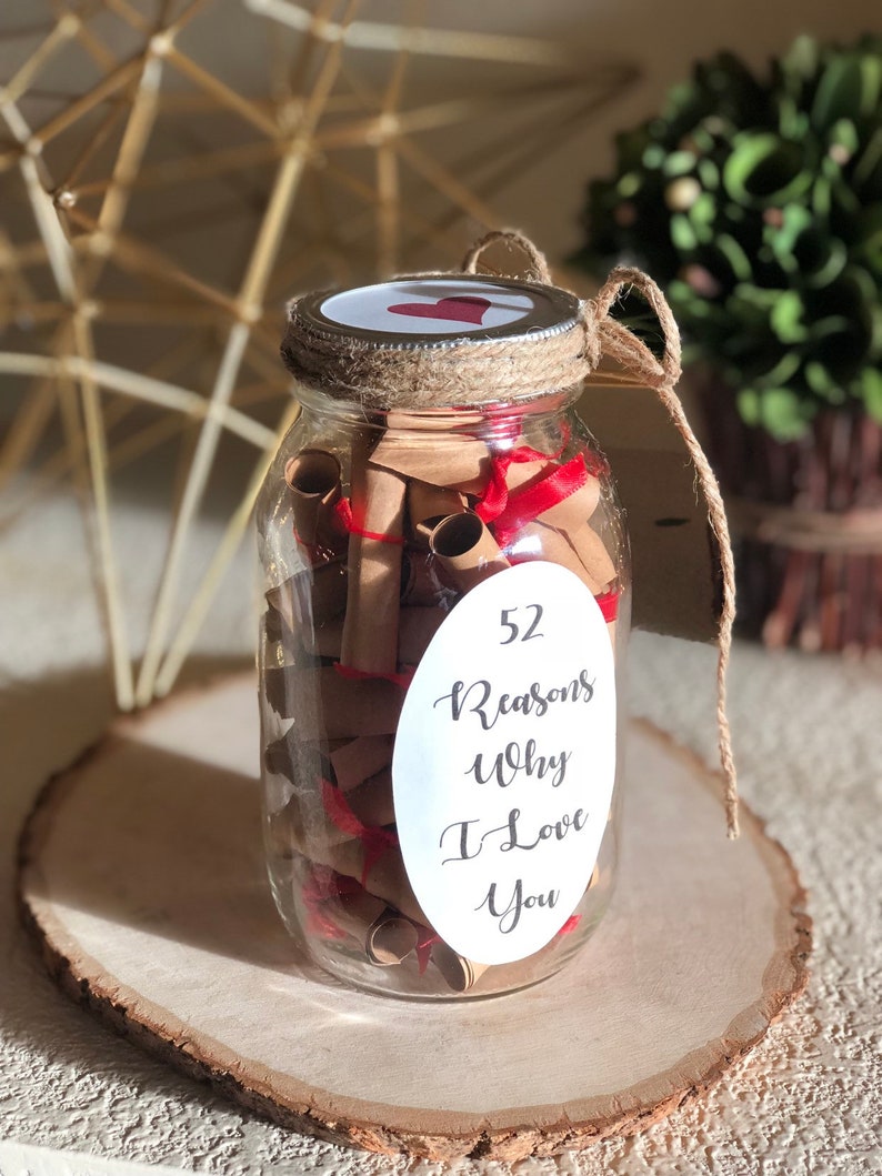 Razones Por Las Que Te Amo Regalo Personalizado 52 Razones Etsy España