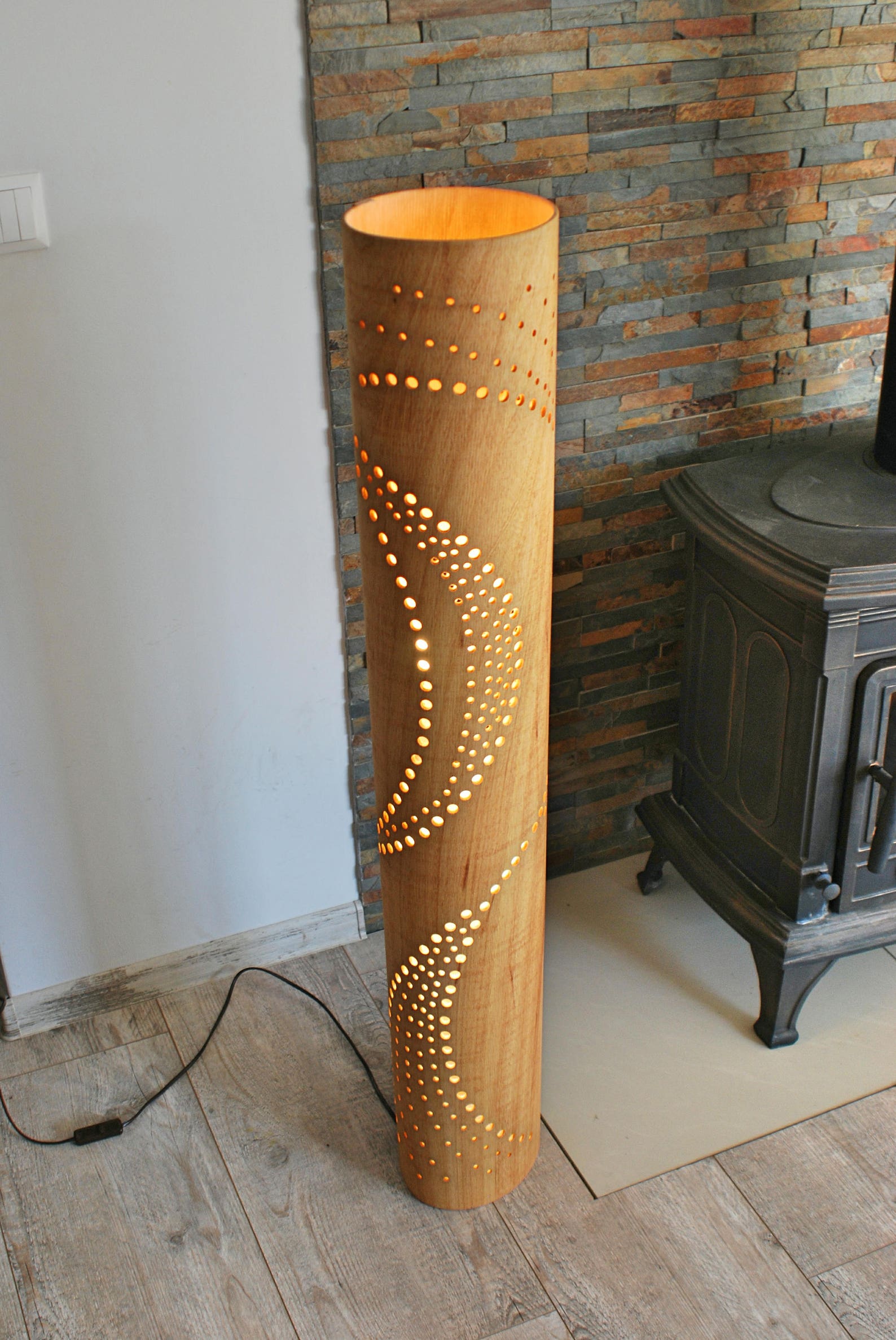 Floor Lamp Waves Made From Bent Plywood - Etsy