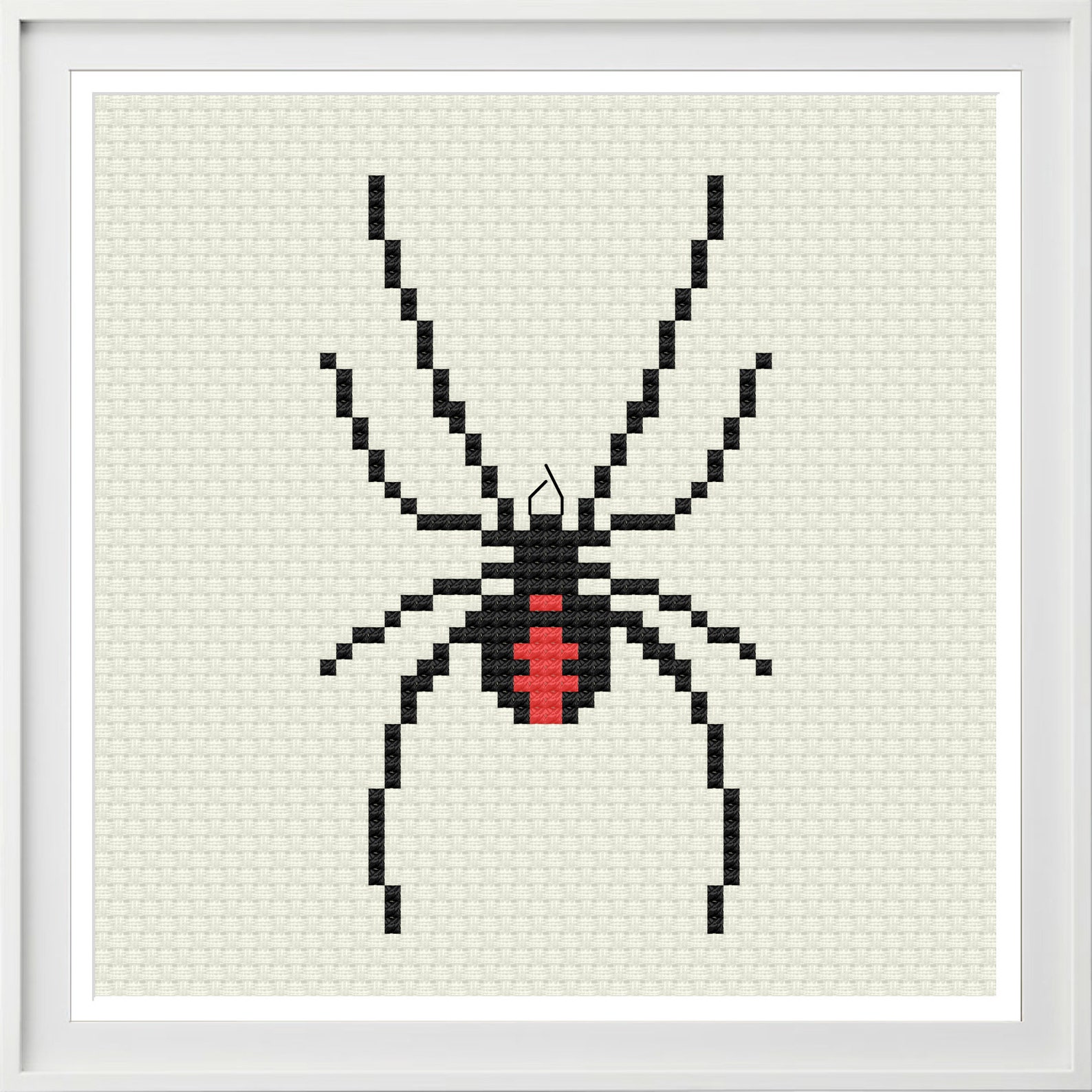 Cross Stitch Pattern Spider Black Widow Modern Cross Stitch - Etsy