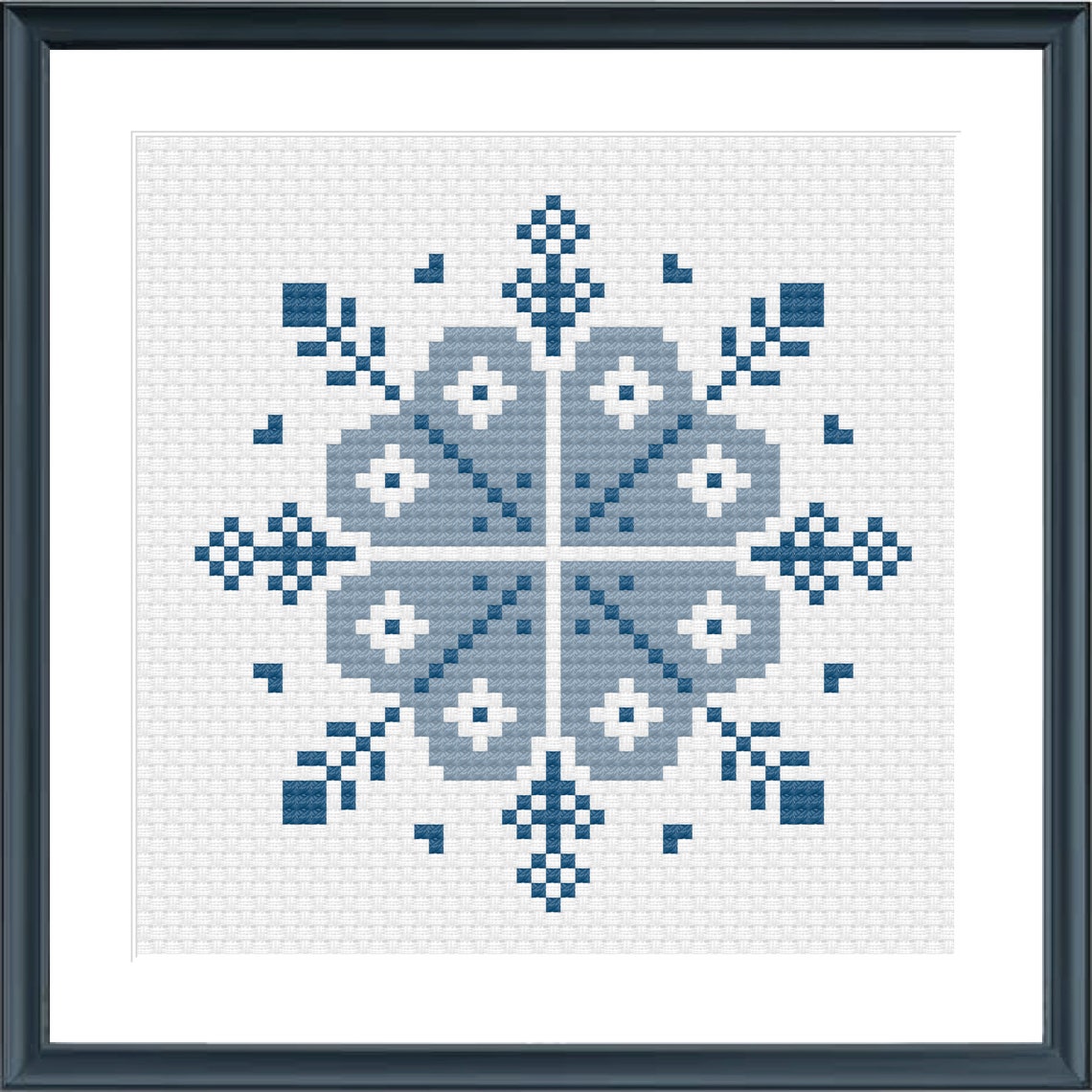 Christmas Cross Stitch Pattern, Mini Snowflakes, Set of 6, Christmas ...