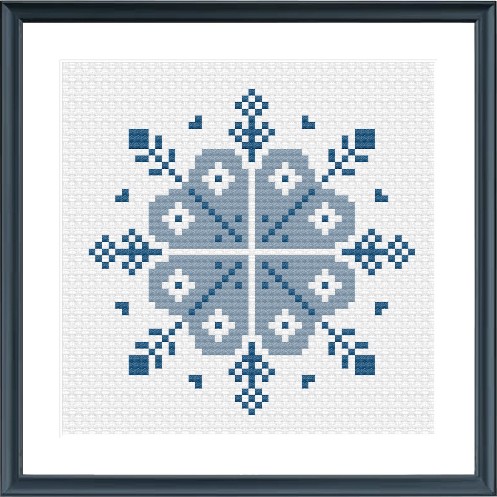 Christmas Cross Stitch Pattern Mini Snowflakes Set of 6 | Etsy