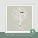 Wedding Cross Stitch Pattern, Love Tree, Wedding Tree, Round, White ...